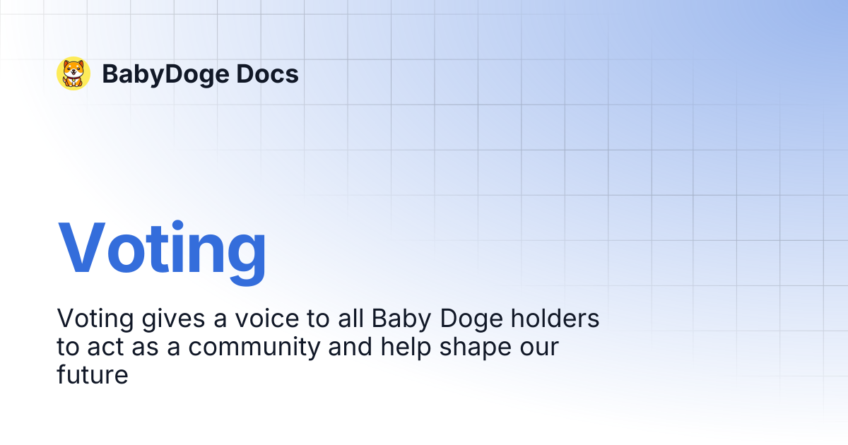 Voting | BabyDoge Docs